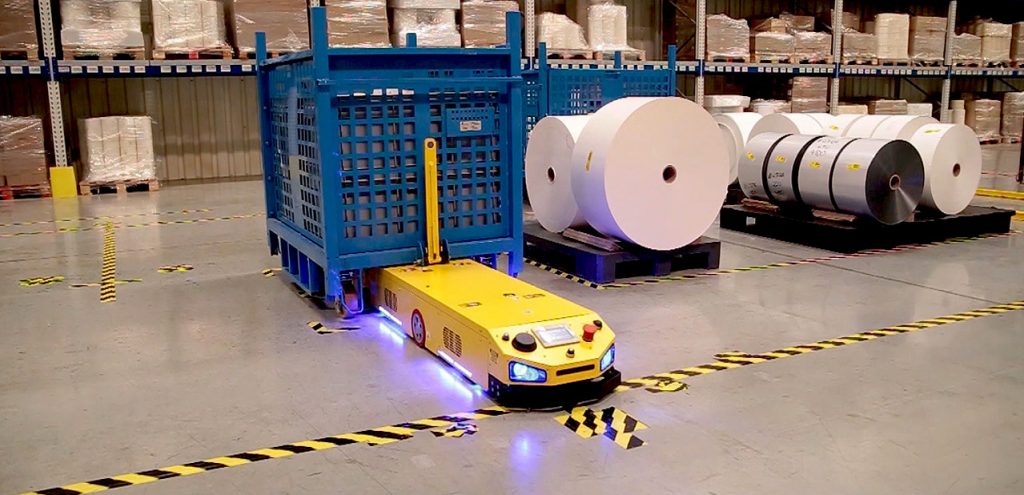 Efficient intralogistics with AGV robots (Automated Guided Vehicle ... Efficient intralogistics with AGV robots (Automated Guided Vehicle ...