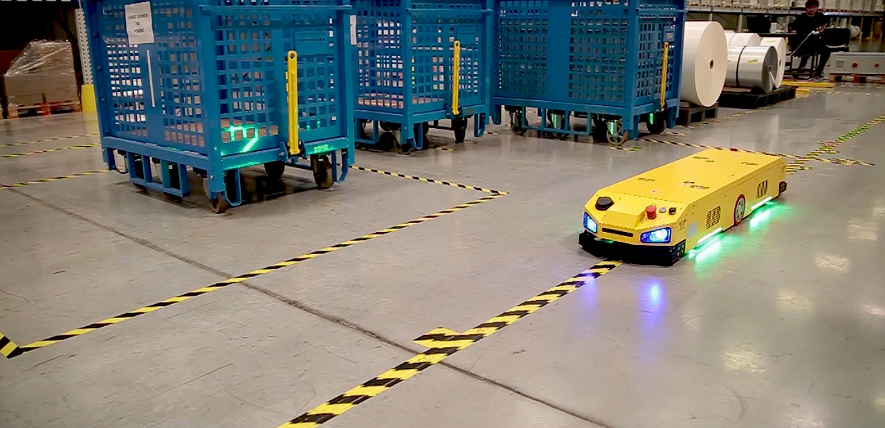 Efficient intralogistics with AGV robots (Automated Guided Vehicle ... Efficient intralogistics with AGV robots (Automated Guided Vehicle ...